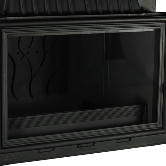 Vitre pyrolyse des inserts Fonte-Flamme